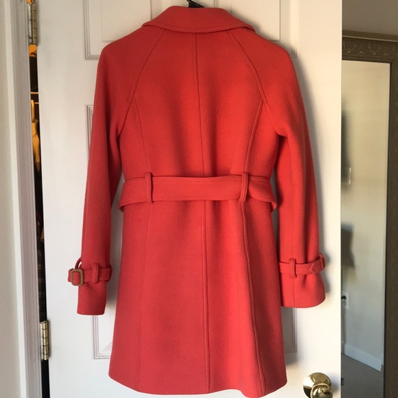 J. Crew | Jackets & Coats | Jcrew Coral Stadium Cloth Wool Coat | Poshmark